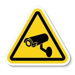 Cctv security camera symbol sign isolate Vector Image