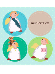 Four Angels Vector Images (over 100)