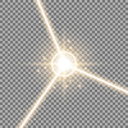 Abstract laser beams golden color Royalty Free Vector Image