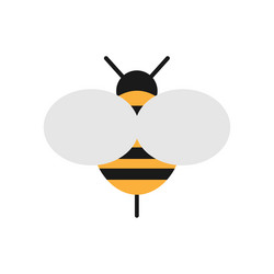 Bee icon clipart design template isolated Vector Image