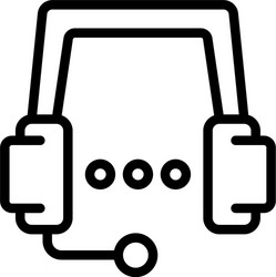 Consignment note on goods icon outline style Vector Image