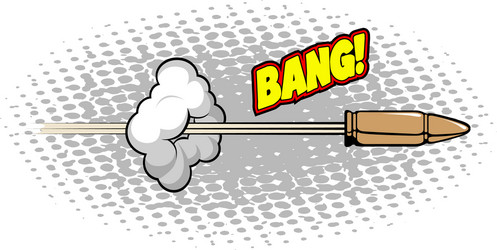 Comic Bullet Cartoon Vector Images (over 600)
