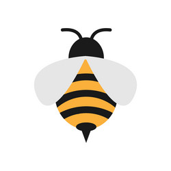 Bee icon clipart design template isolated Vector Image