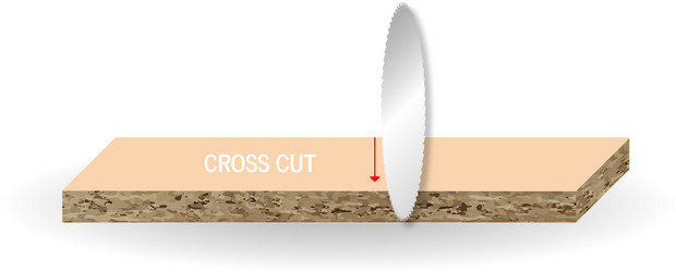 Cutting chipboard Royalty Free Vector Image - VectorStock