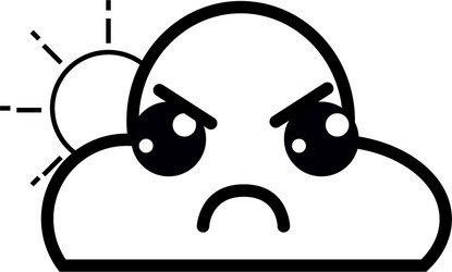 Angry Weather Clouds Characters Cartoon Vector Images (over 160)