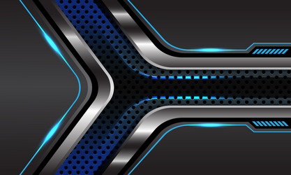 Abstract blue dark gray circle mesh design Vector Image