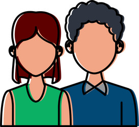 Contact avatar symbol Royalty Free Vector Image