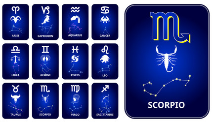 Birthday Constellations Vector Images (over 4,500)