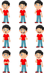 Mad Little Boy Cartoon Vector Images (over 150)