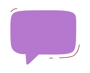 Rectangle speech bubble Royalty Free Vector Image