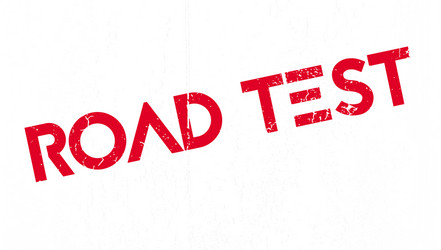 Road test rubber stamp Royalty Free Vector Image