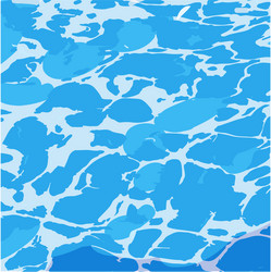 Realistic caustic texture in the pool Royalty Free Vector