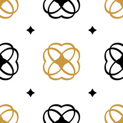 Seamless simple luxury or royal pattern with gold Vector Image