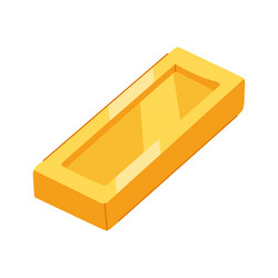 Chingot gold bar cartoon Royalty Free Vector Image