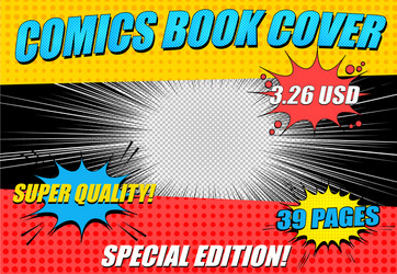 Editable Comic Book Cover Vector Images (over 260)