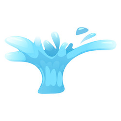 Splash liquid water splutter Royalty Free Vector Image
