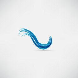 Blue wave sign Royalty Free Vector Image - VectorStock