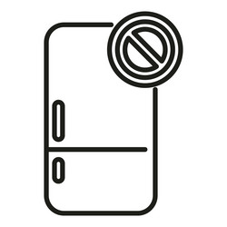 Broken freezer icon simple repair service Vector Image