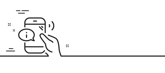 Call center service line icon phone support sign Vector Image