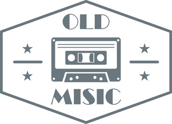 Retro style logo simple Royalty Free Vector Image