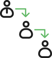 Chain of command Royalty Free Vector Image - VectorStock