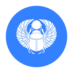 Scarab icon in colour style isolated on white Vector Image