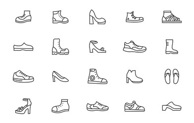 Footwear Pictogram Vector Images (over 2,000)