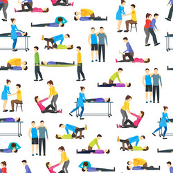 Epilepsy first aid infographics on white isolated Vector Image