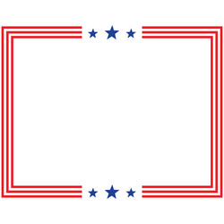 America american flag square frame banner badge Vector Image