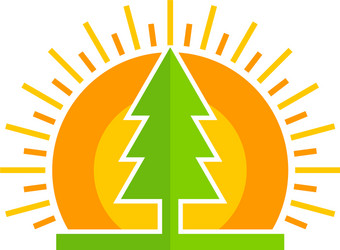 A tropical sunset with palm trees Royalty Free Vector Image