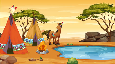 Cartoon Teepee Vector Images (over 540)