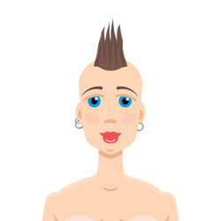 Mohawk Girl Woman Vector Images (89)