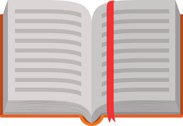 Isolated open book design Royalty Free Vector Image