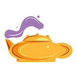 Magic genie lamp traditional icon Royalty Free Vector Image