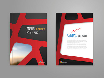 Abstract red and black flyers brochure Royalty Free Vector