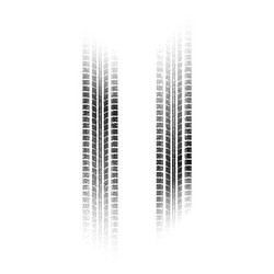 Off road tire track trail print texture Royalty Free Vector
