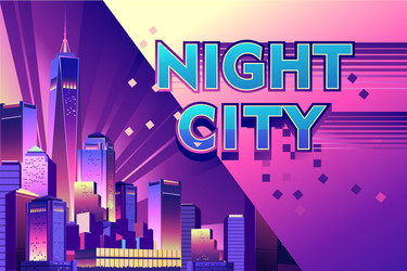 Pink city Royalty Free Vector Image - VectorStock