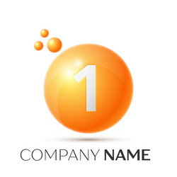 Number one red label Royalty Free Vector Image