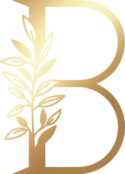 Letter alphabet golden color Royalty Free Vector Image