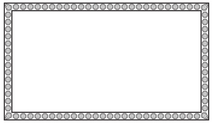 Set border line pattern frame for book page Vector Image
