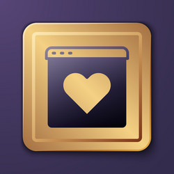 Purple dating app online laptop concept icon Vector Image