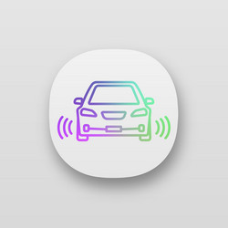 Smart car app icon Royalty Free Vector Image - VectorStock