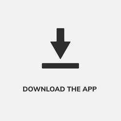 Download button icon app symbol Royalty Free Vector Image