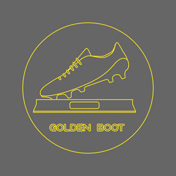 Golden boot soccer reward Royalty Free Vector Image