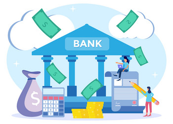 Graphic cartoon character of public finance Vector Image