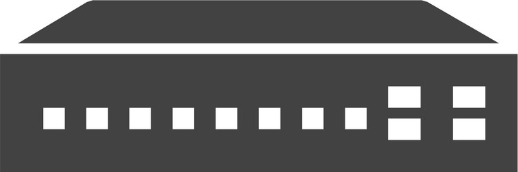 Network switch thin line icon set Royalty Free Vector Image