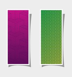 Purple green and orange gradient backgrounds Vector Image