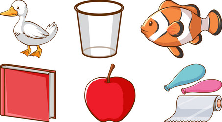 Large set different objects Royalty Free Vector Image