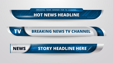 News graphic banners Royalty Free Vector Image