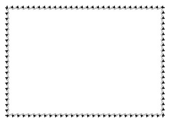 Set border line pattern frame for book page Vector Image